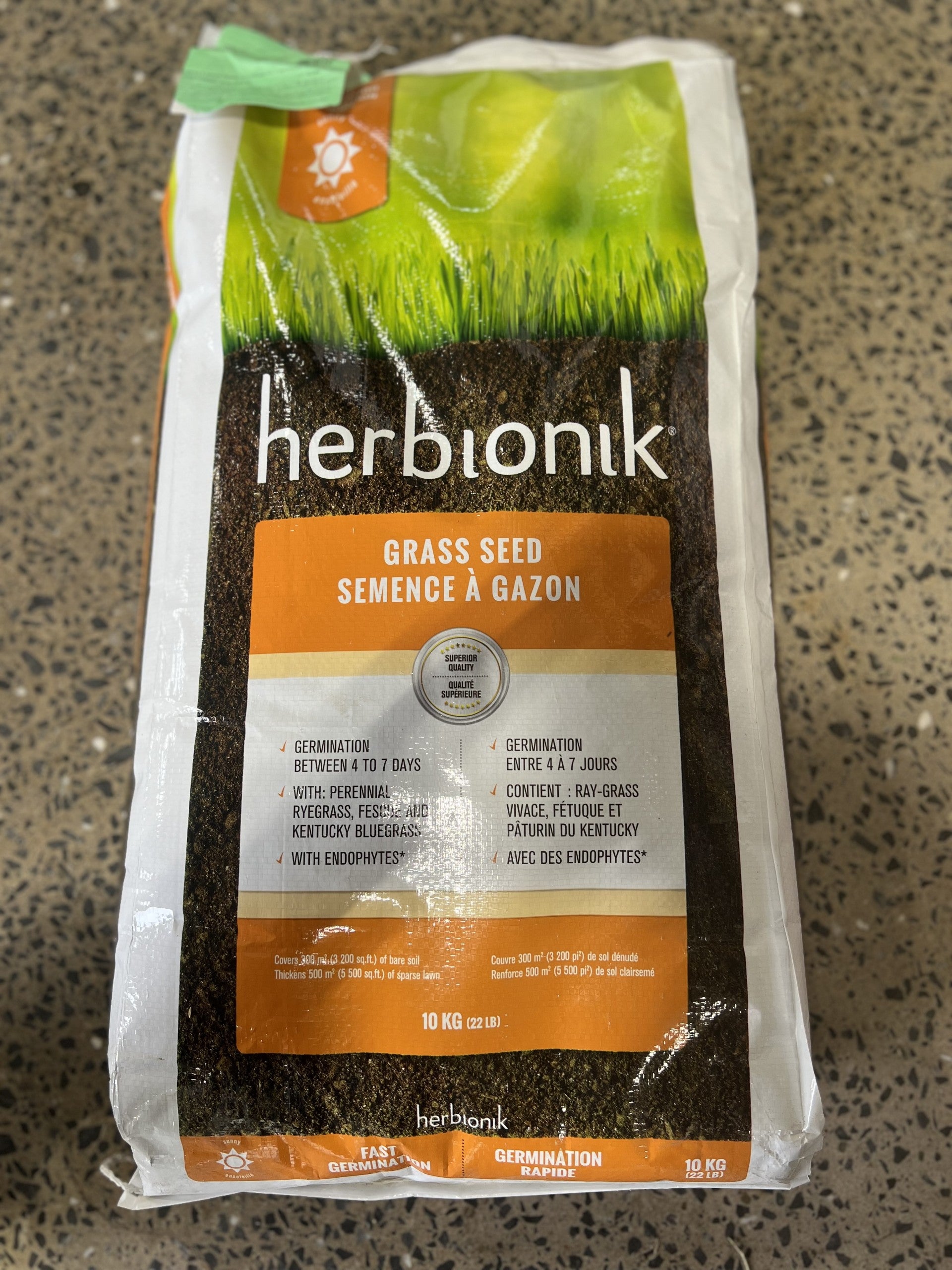 Semence à gazon Herbionik (soleil) 10kg – Vrac116